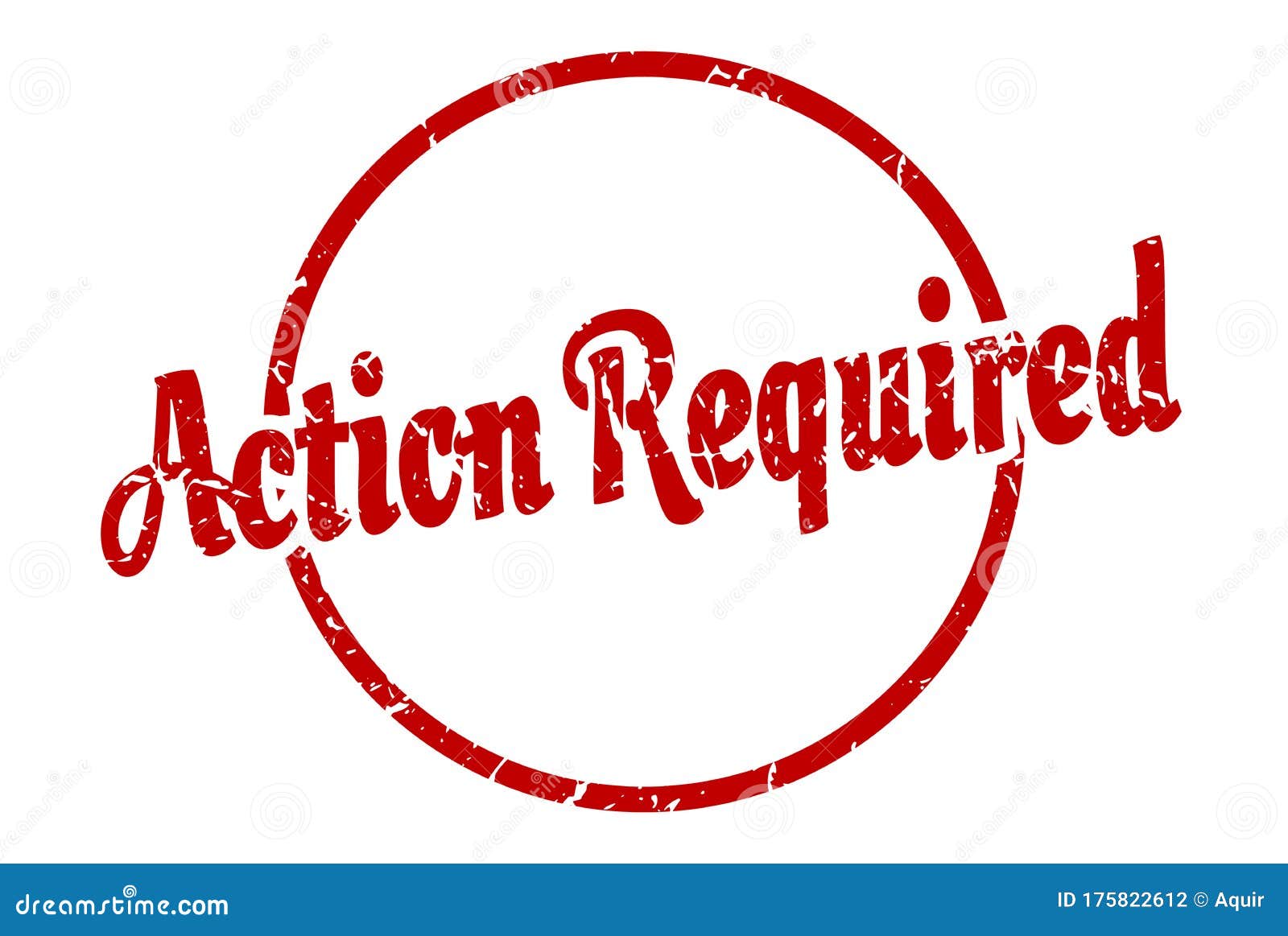 Action Required Sign. Action Required Round Vintage Stamp Stock Vector ...