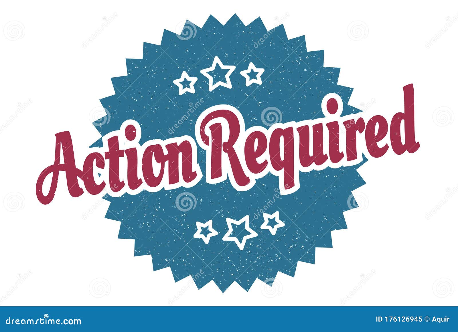 Action Required Sign. Action Required Vintage Retro Label Stock Vector ...