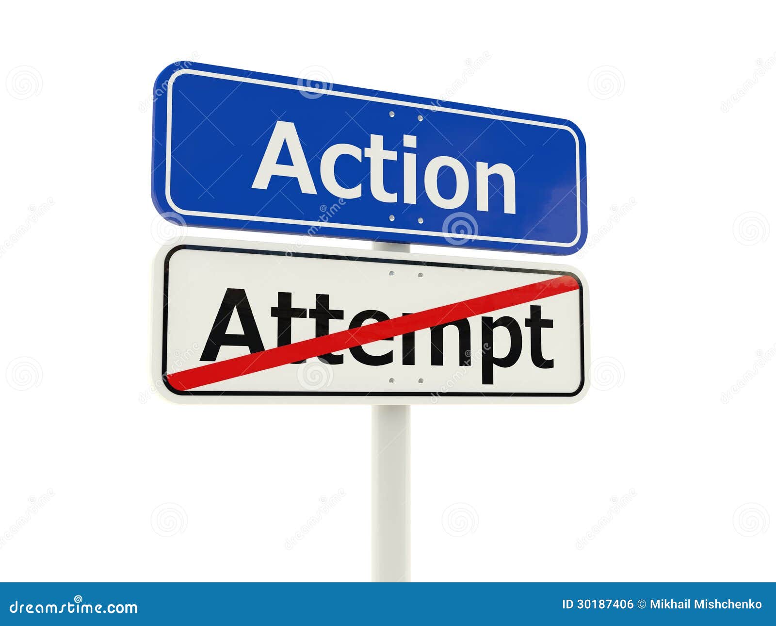 Action road sign stock illustration. Illustration of business - 30187406