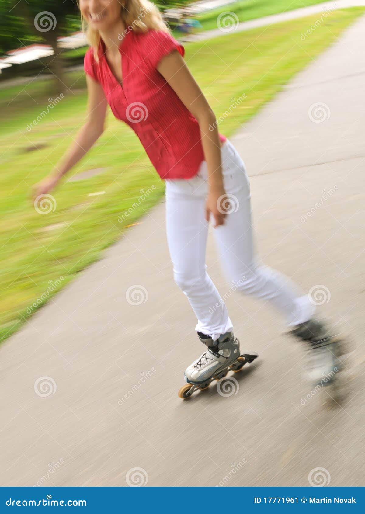 In Action - Rollerskating Person Stock Image - Image of motion, fitness ...