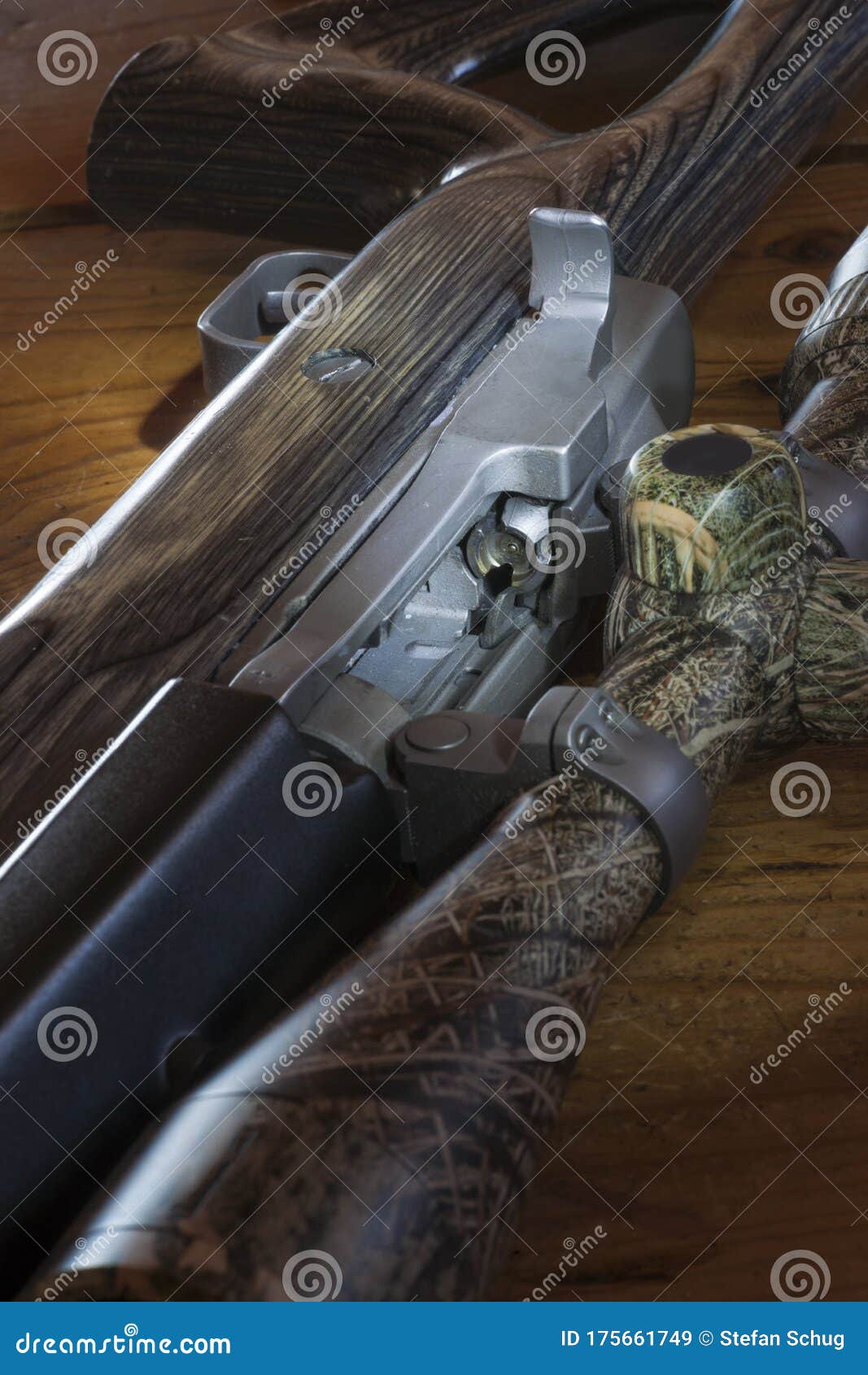 Semi-automatic Rifle Action Stock Image - Image of colored, laminated ...