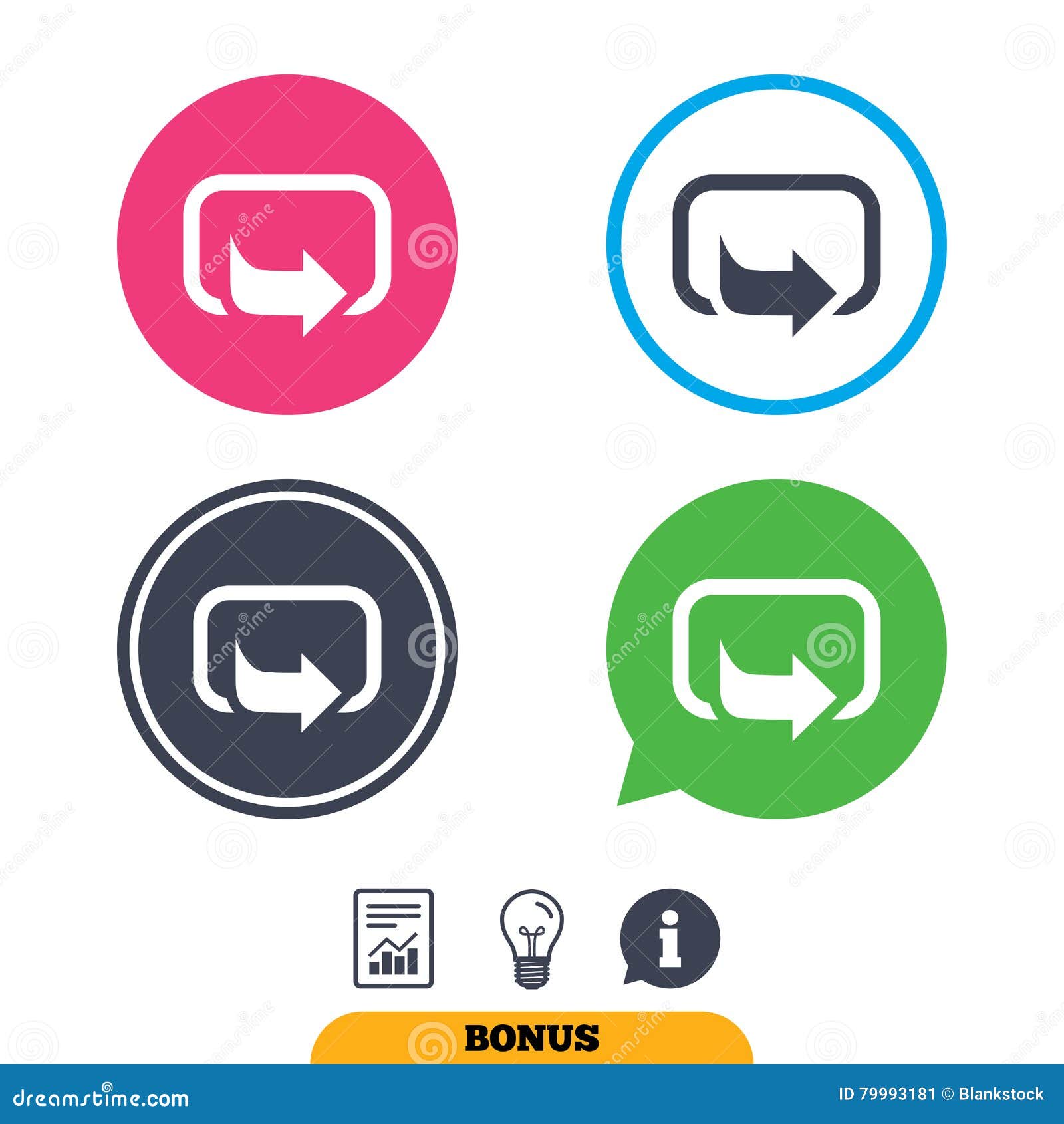 Action Sign Icon. Share Symbol Stock Vector - Illustration of creative ...