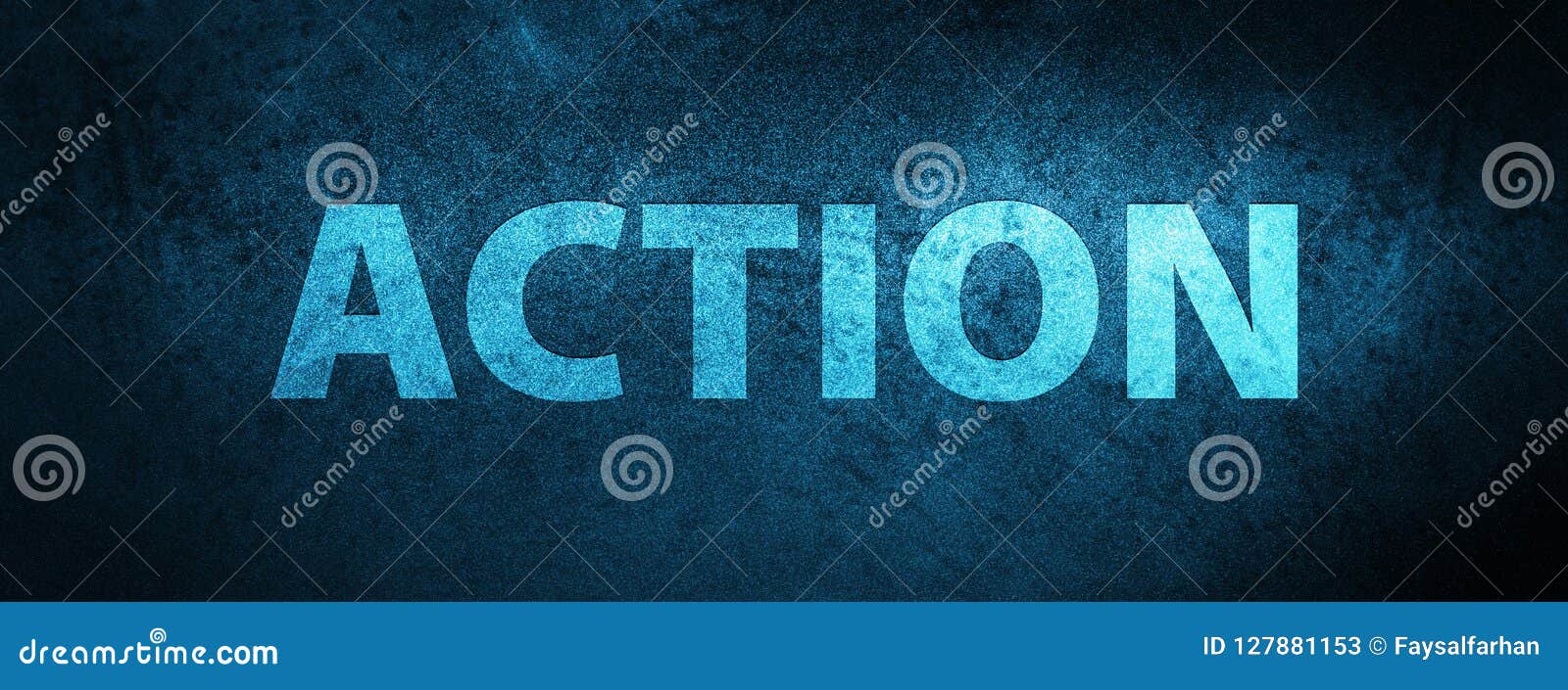 Action Special Blue Banner Background Stock Illustration - Illustration ...