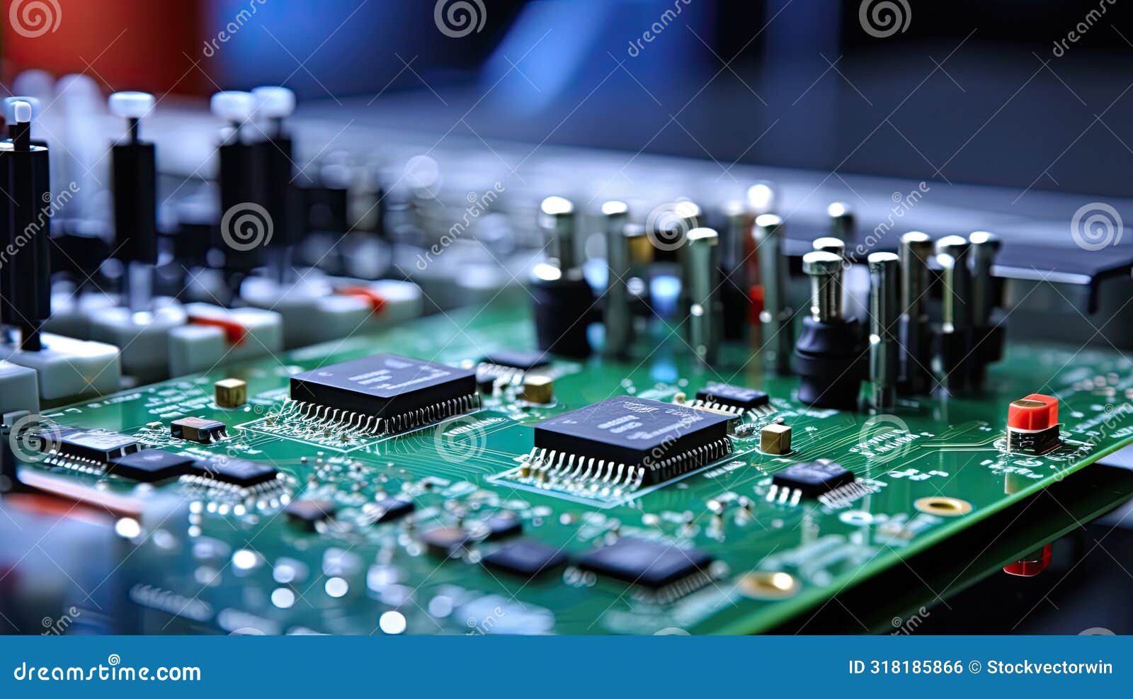 Action technology circuits stock illustration. Illustration of ...