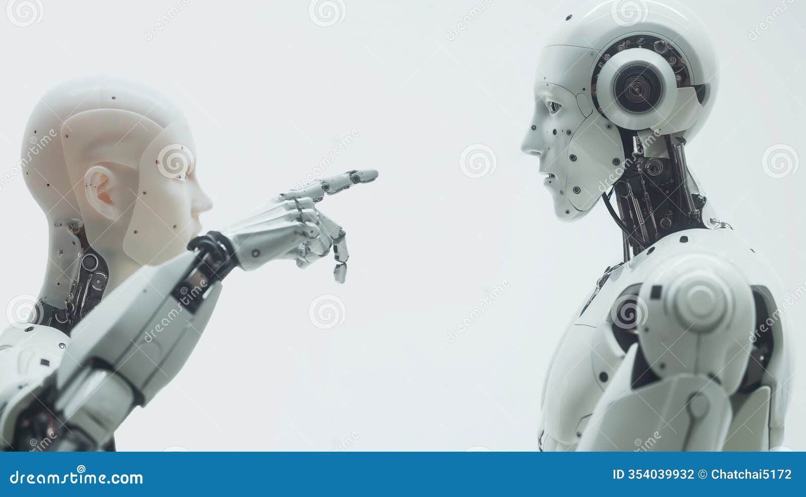 Action of Two Humanoid Robot with Technology in the Future and ...