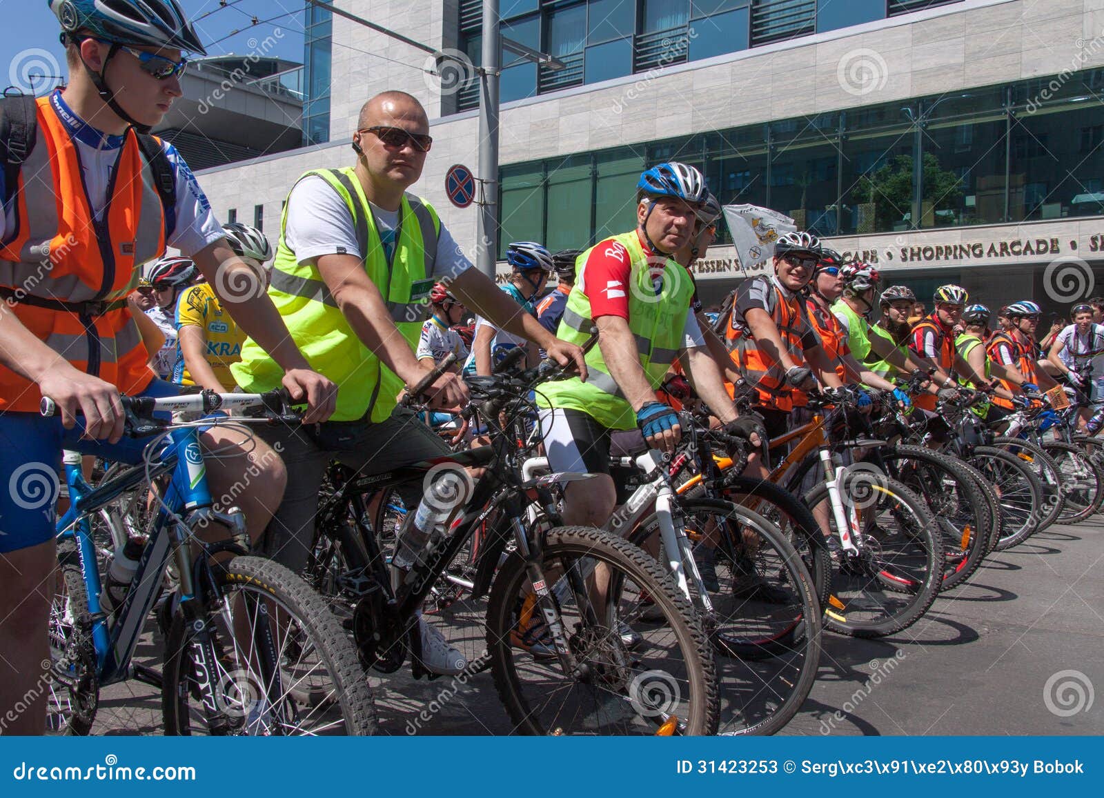 Action within the Ukrainian Bicycle Day in Kharkiv Ukraine Editorial ...