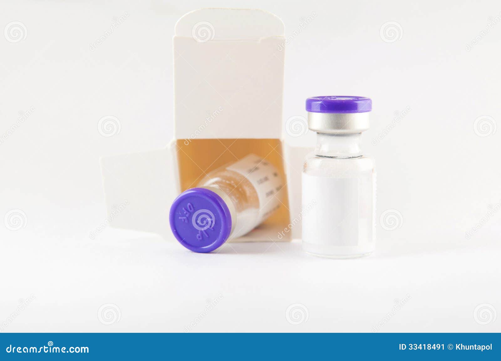 Action of Vial from Container Box Stock Image - Image of inject ...