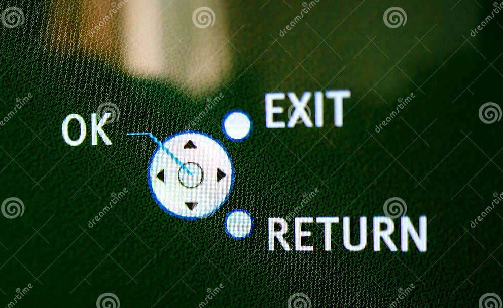 Actions Button on Digital Screen Stock Photo - Image of button, display ...