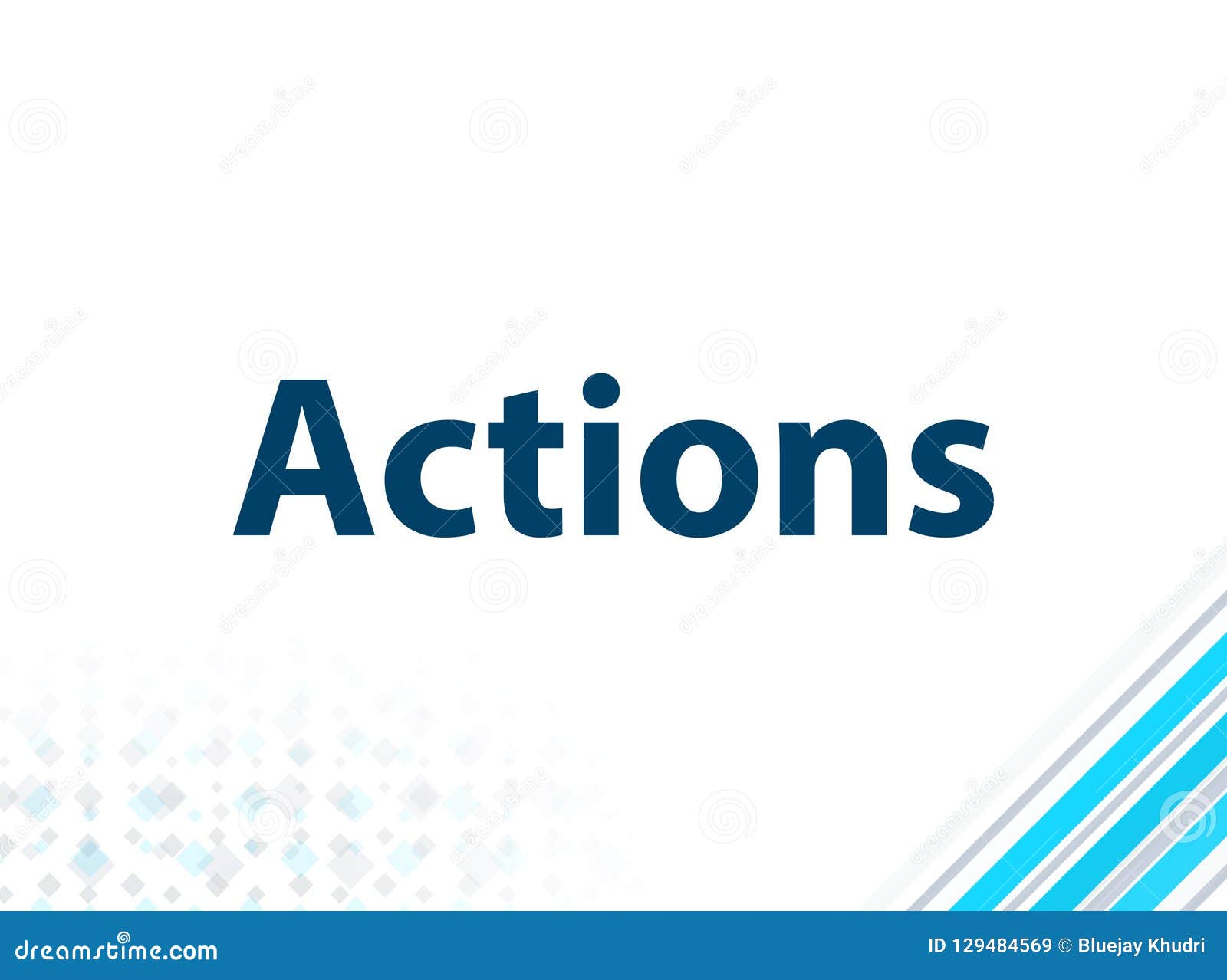 Actions Modern Flat Design Blue Abstract Background Stock Illustration ...