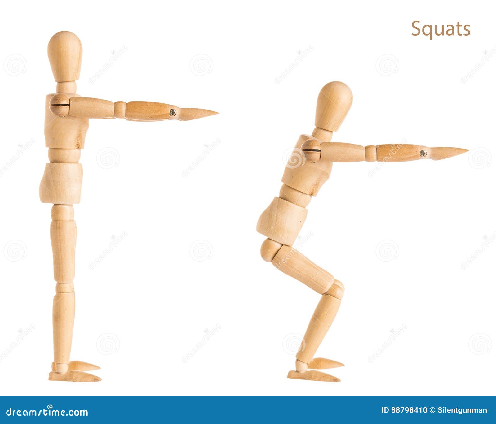 Actitud De Las Posiciones En Cuclillas Foto de archivo - Imagen de ...