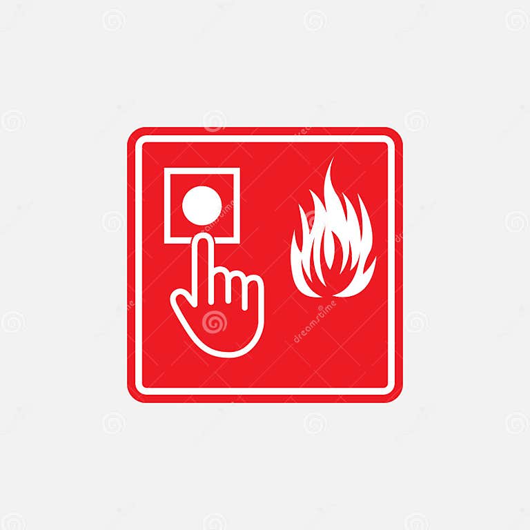 Activate Fire Alarm Trigger System Which Icons Stock Illustration ...