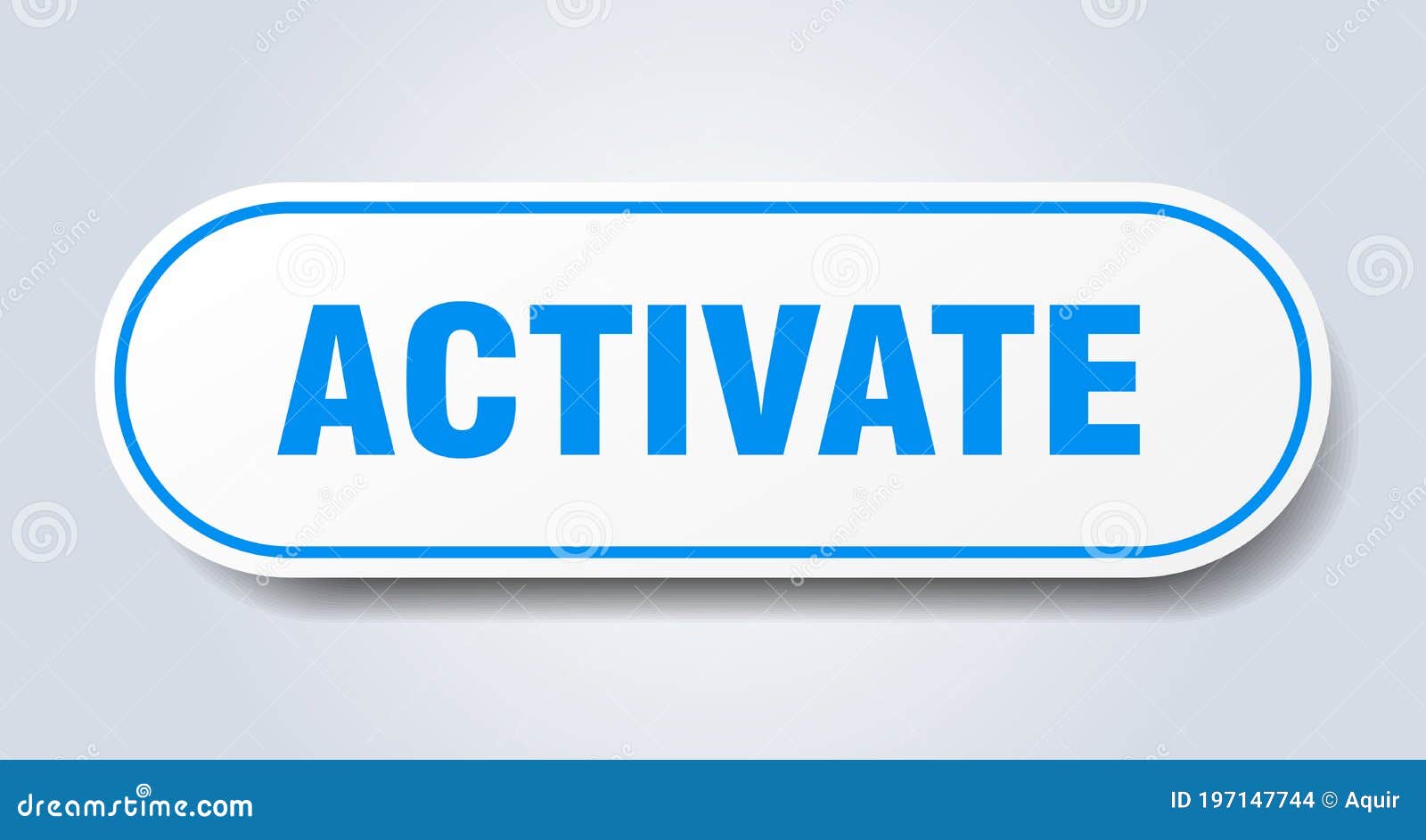 Activate Sign With Colourful Cut Out Ribbon Confetti Background Cartoon ...