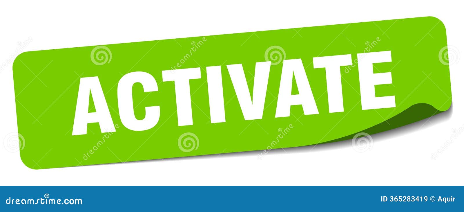 Activate Sticker. Activate Sign On Transparent Background Cartoon ...