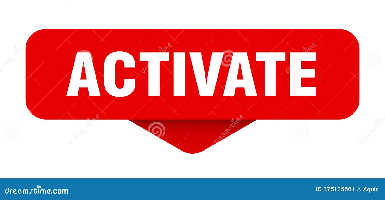 Activate Sticker. Activate Sign On Transparent Background Cartoon ...