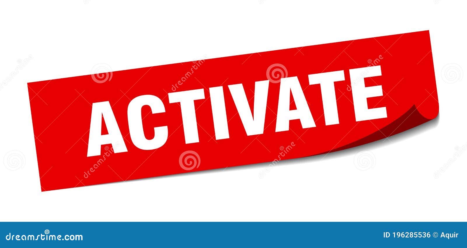 Activate Sticker. Activate Sign On Transparent Background Cartoon ...