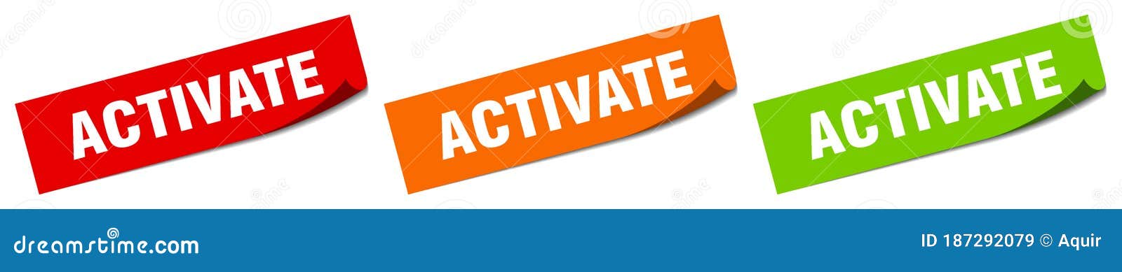 Activate Sticker. Activate Sign Isolated On Gray Background Cartoon ...