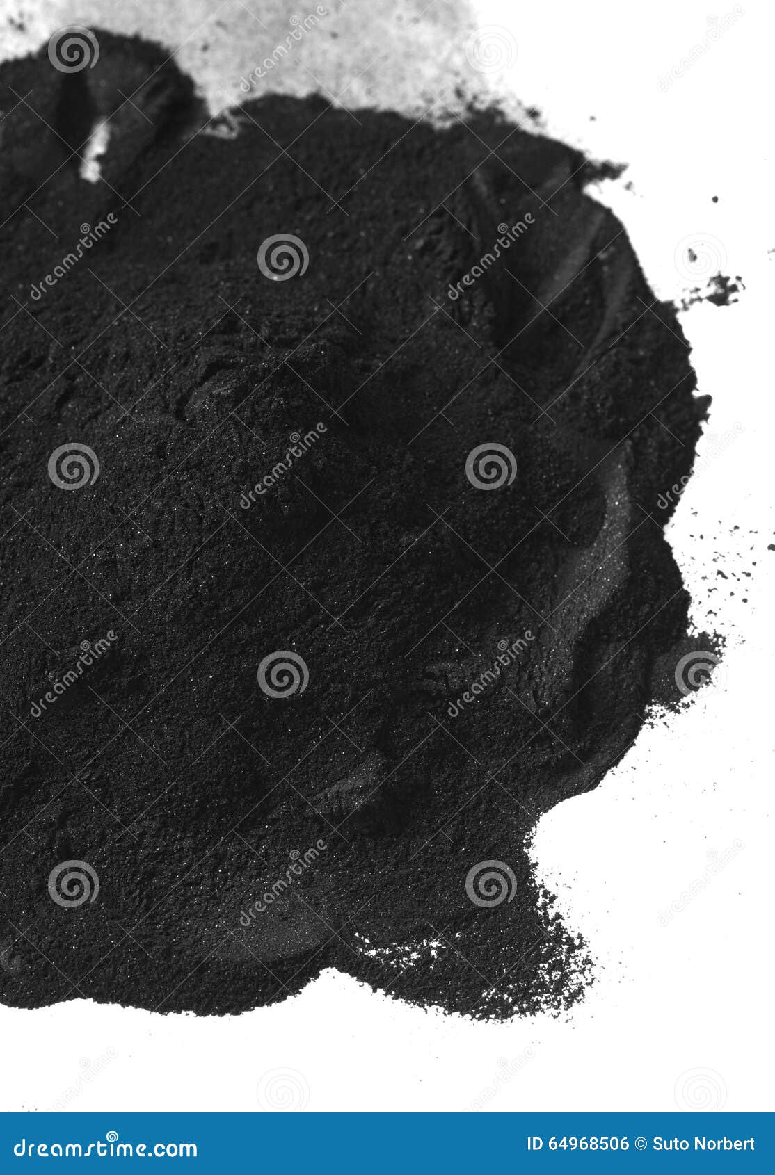 Activated charcoal powder stock photo. Image of texture - 64968506