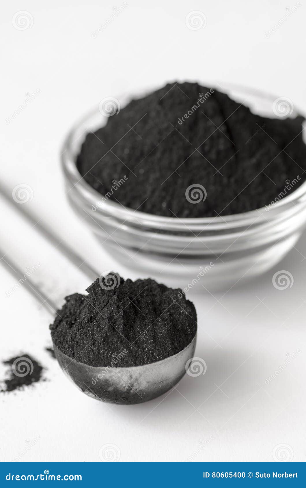 Activated charcoal powder stock photo. Image of medical - 80605400