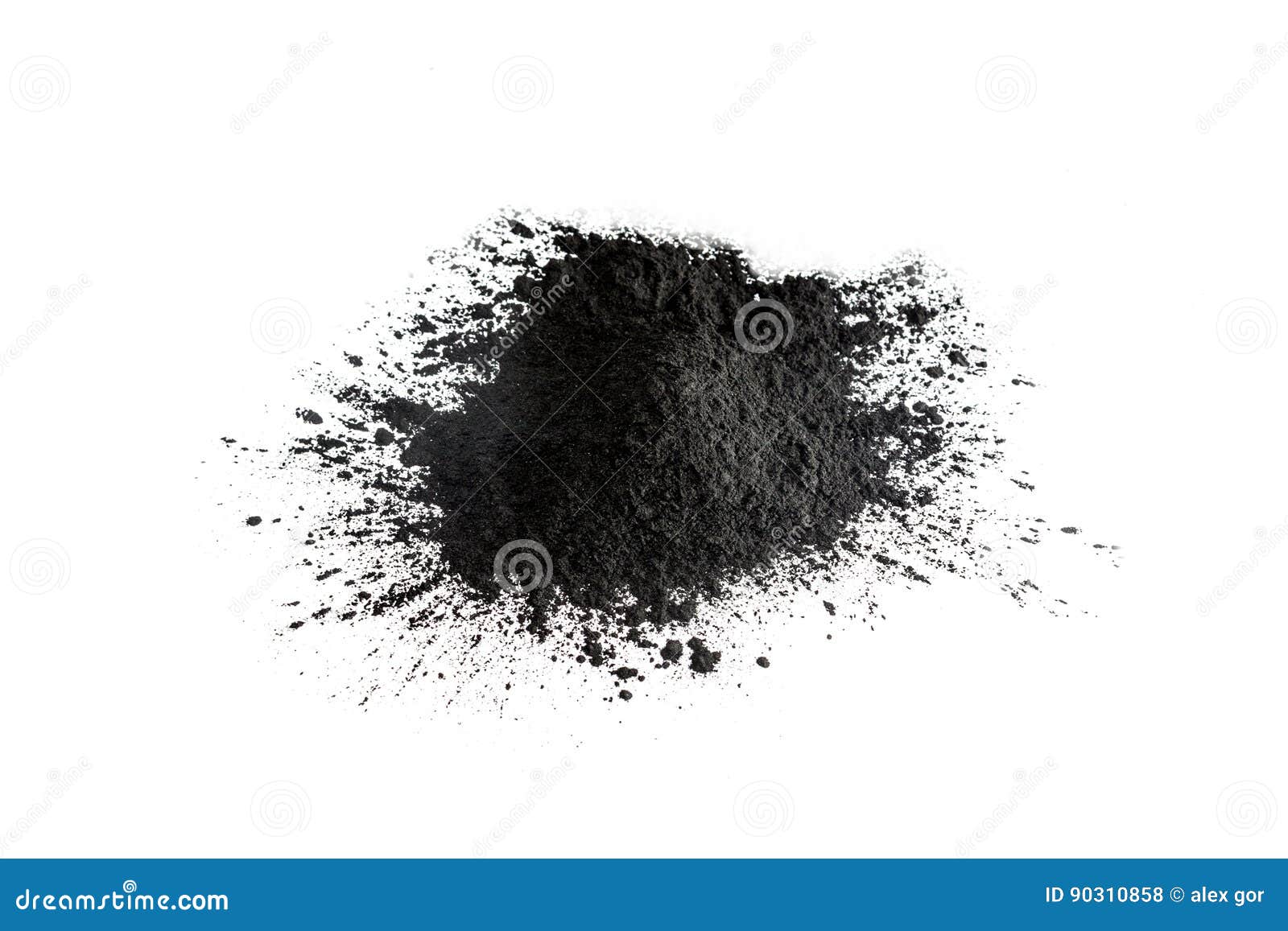 Activated Charcoal Powder Shot with Macro Lens Stock Photo - Image of ...