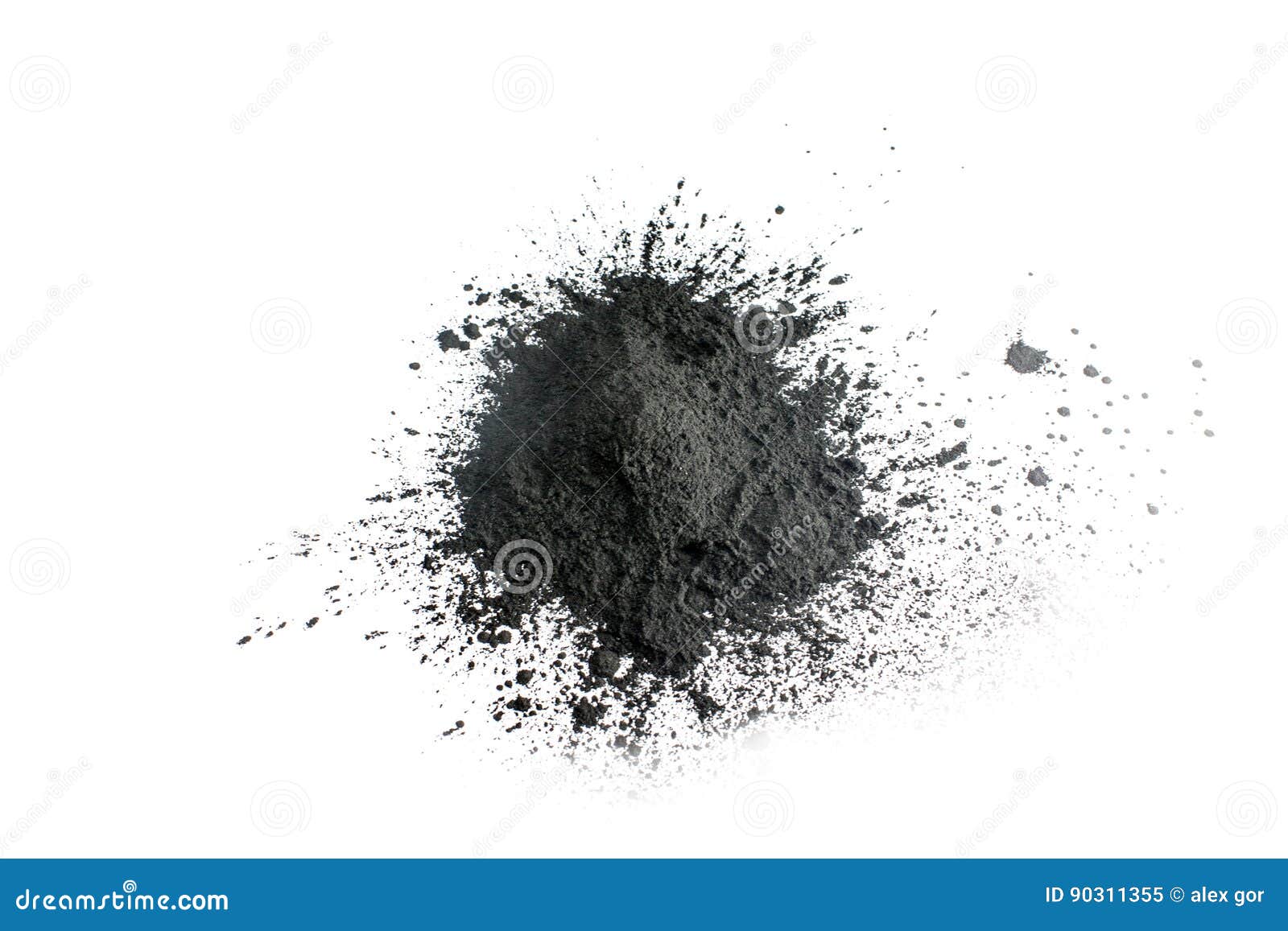 Activated Charcoal Powder Shot with Macro Lens Stock Image - Image of ...
