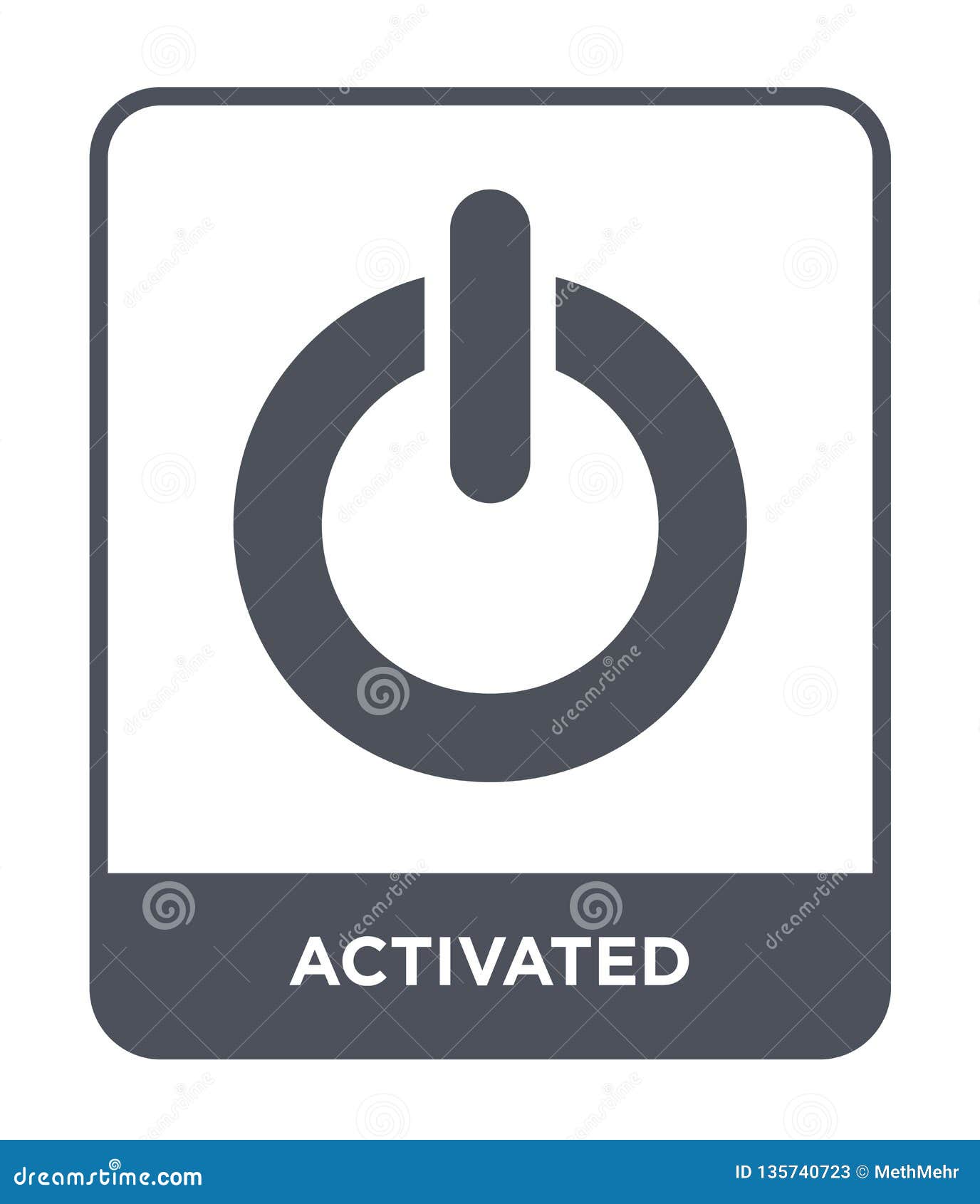 Activated Vector Icon Isolated On Transparent Background, Linear ...