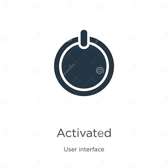 Activated Icon Vector. Trendy Flat Activated Icon from User Interface ...