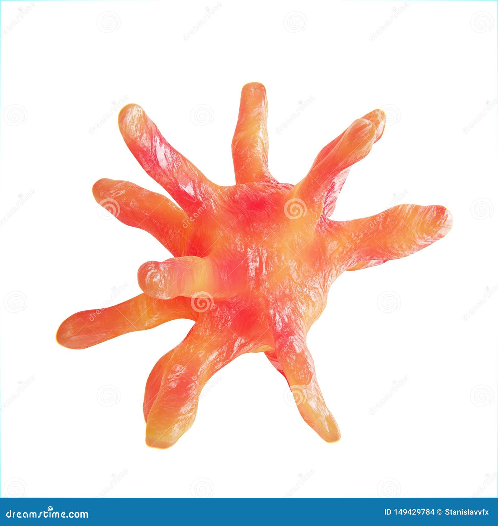 Activated Platelet 3d Render Stock Illustration - Illustration of ...