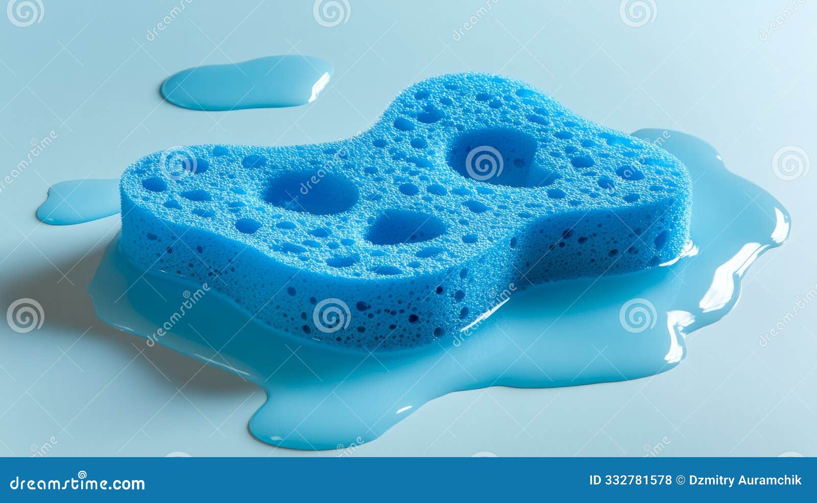 Activately Soaking Up Spilled Water, Demonstrating Absorption Stock ...