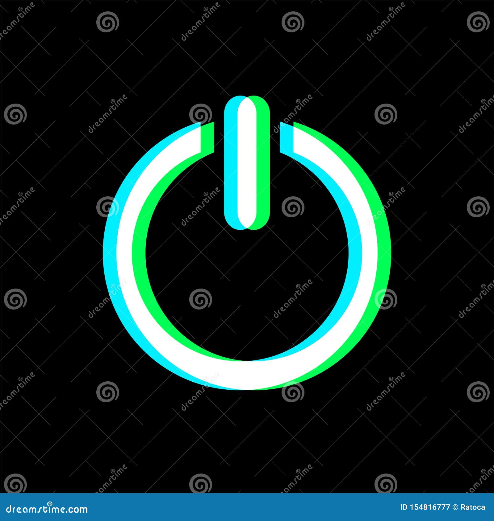 Activation flat symbol stock illustration. Illustration of internet ...