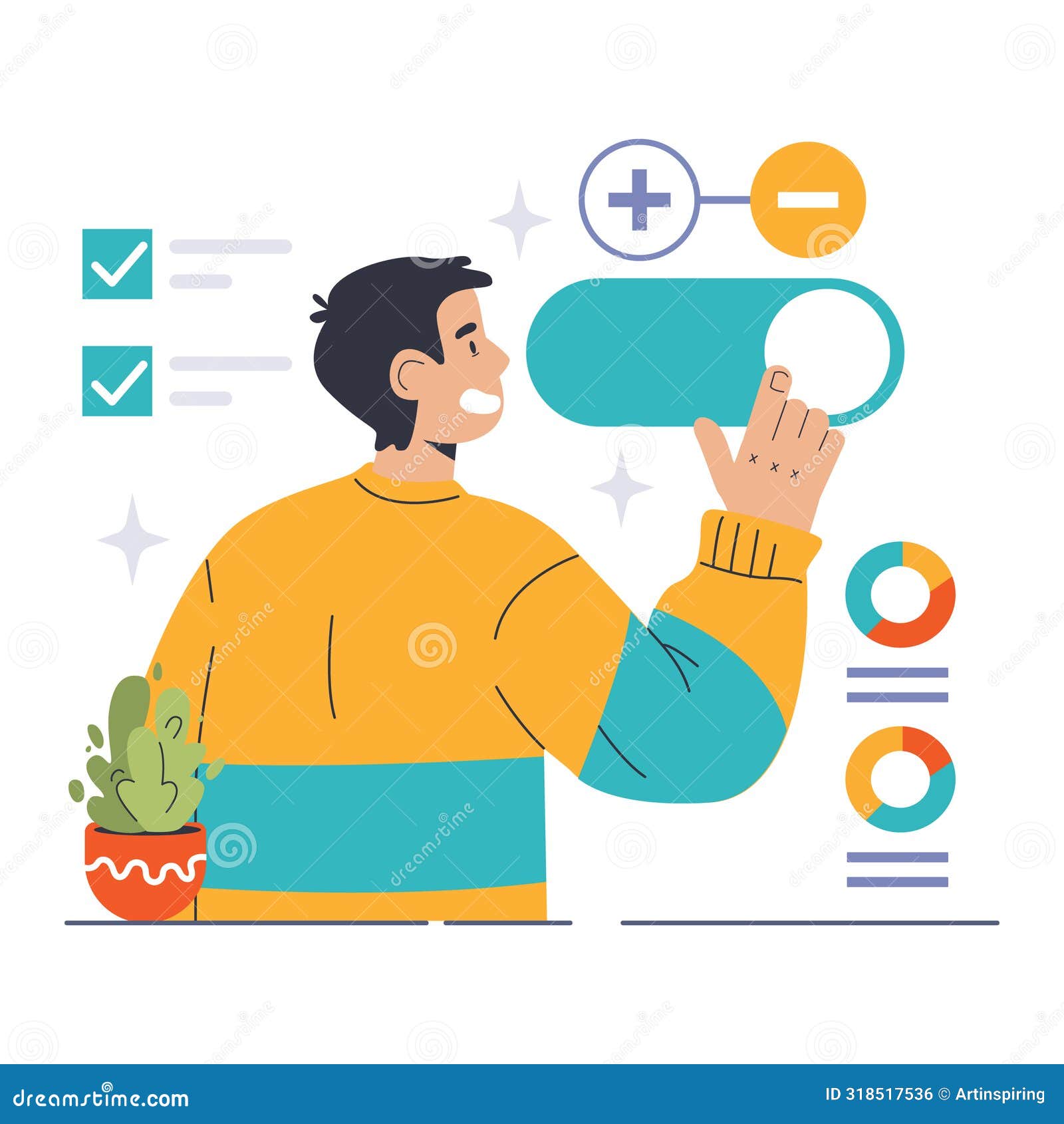 Activation Function Concept. Flat Vector | CartoonDealer.com #318517536