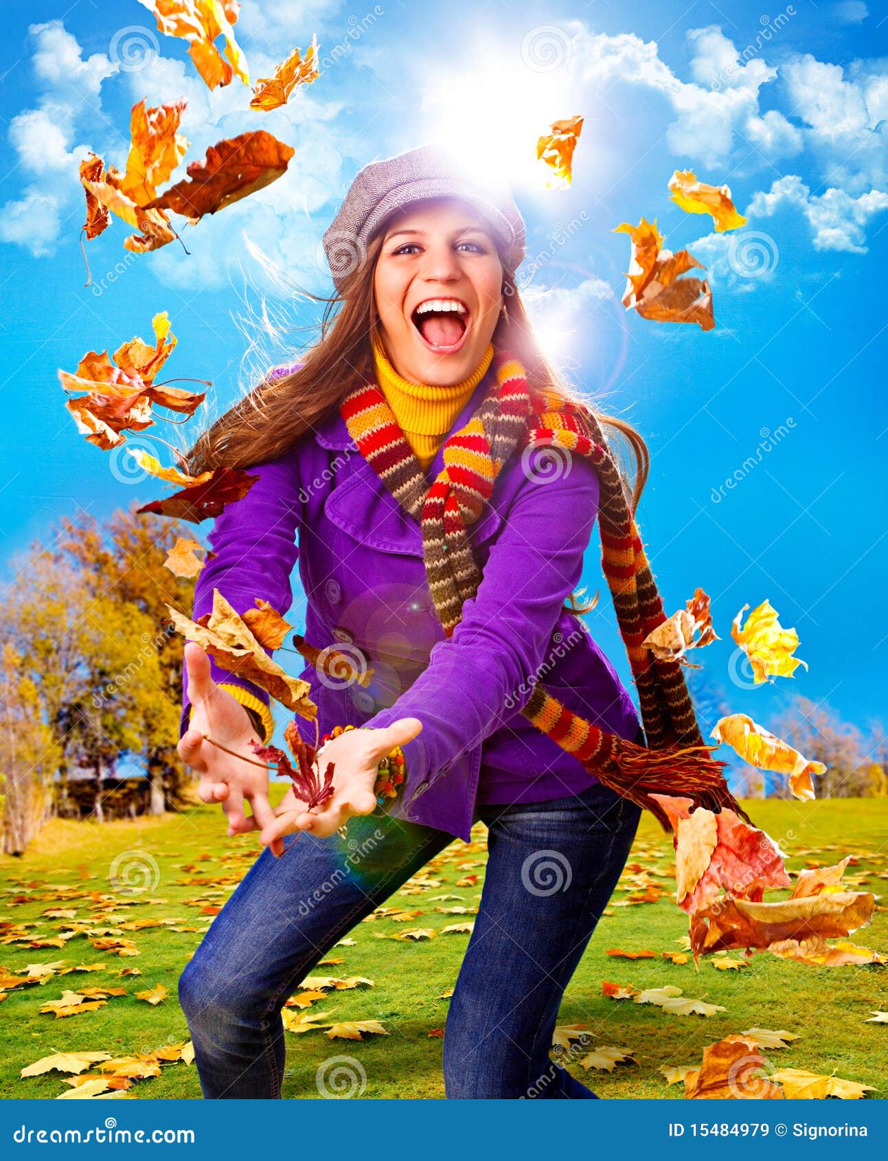 Active autumn 02 stock image. Image of jaunty, fall, carefree - 15484979