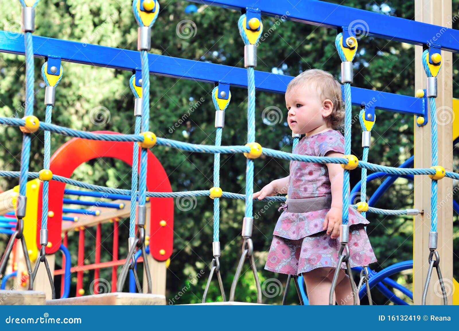 Active baby girl stock image. Image of female, child - 16132419