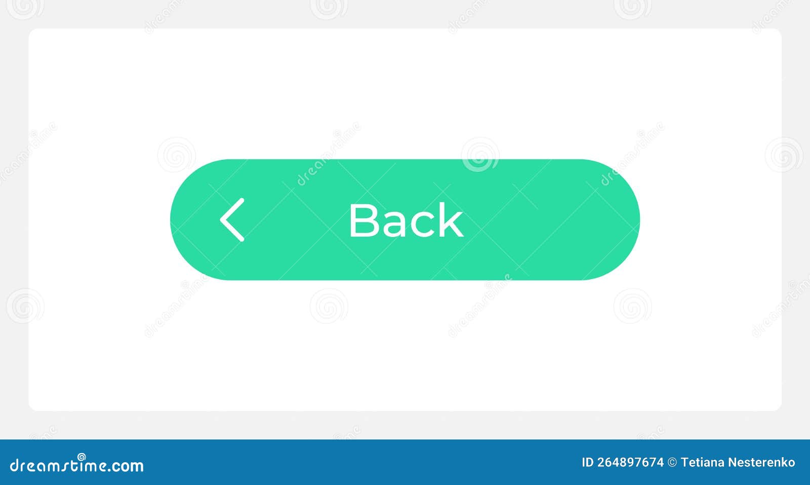Active Back Button UI Element Template Stock Vector - Illustration of menu, page: 264897674