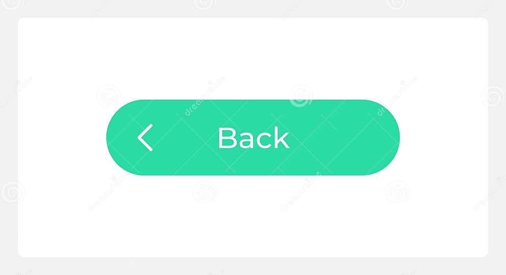 Active Back Button UI Element Template Stock Vector - Illustration of menu, page: 264897674