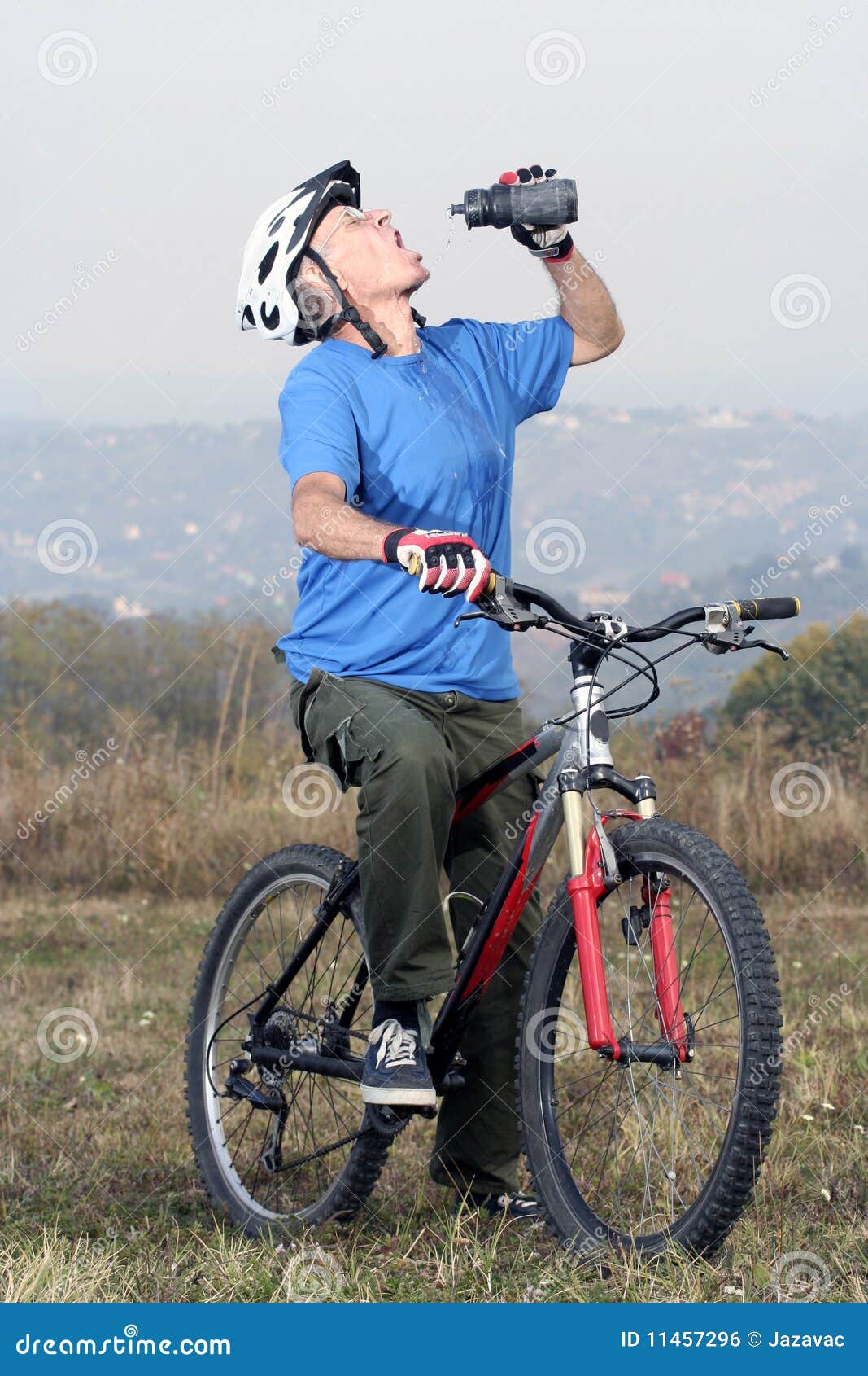 Active biking senior stock photo. Image of bikes, park - 11457296