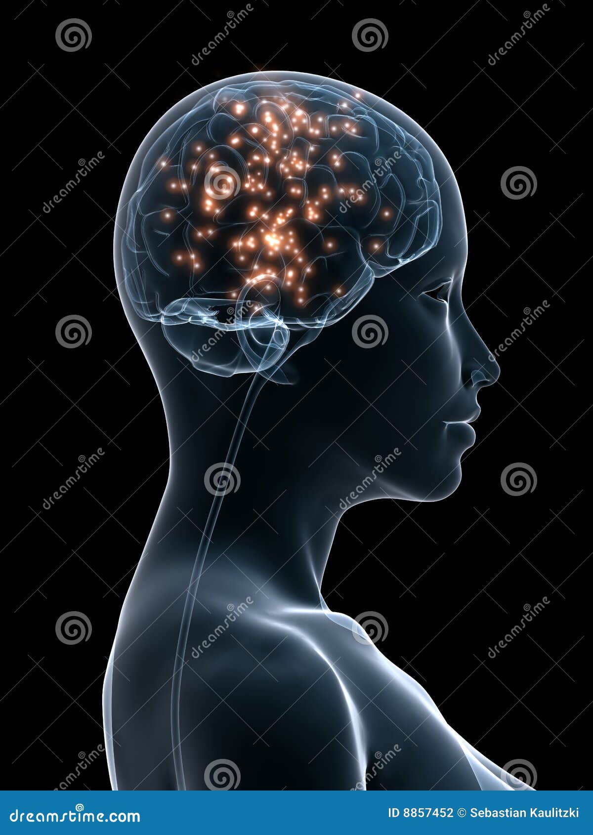 Active brain stock illustration. Illustration of genius - 8857452