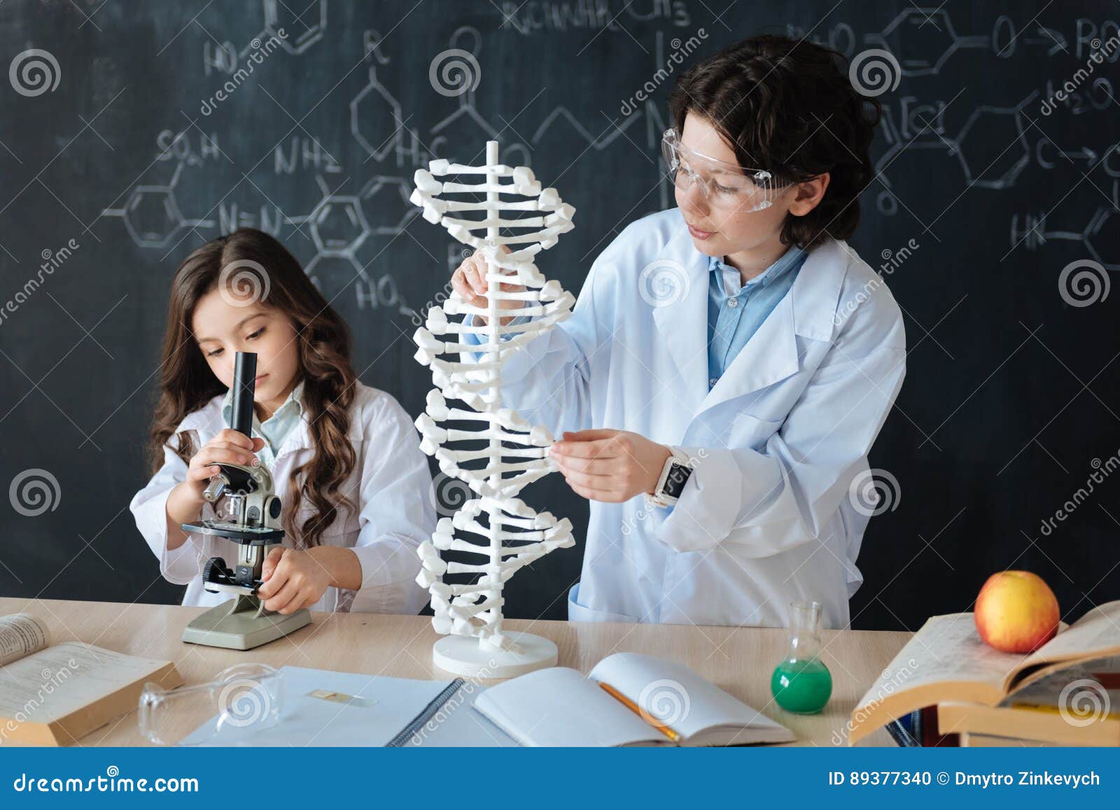 Active Children Studying Bioengineering at School Stock Photo - Image ...