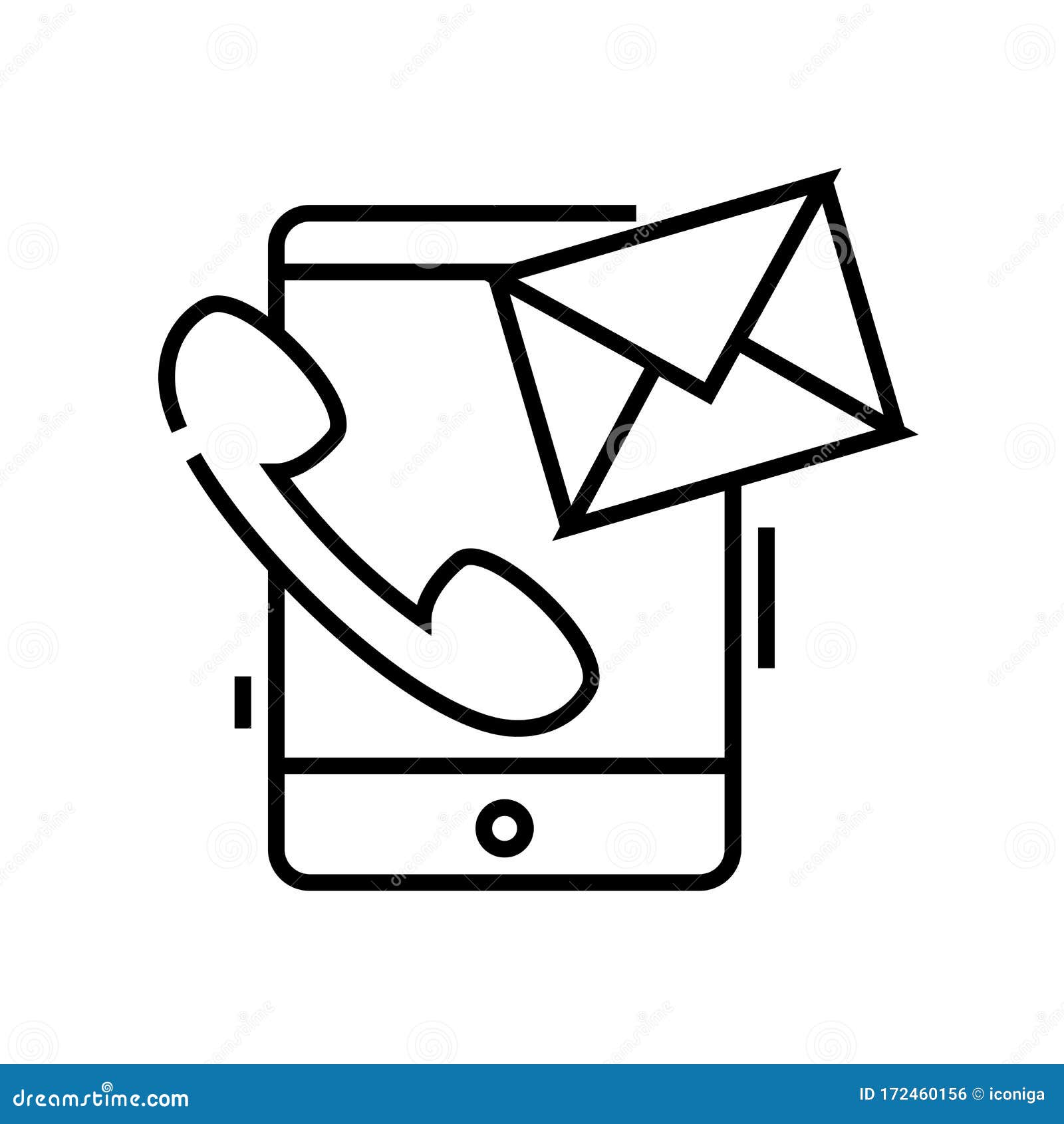 Active Communication Line Icon. Active Communication Concept Outline ...