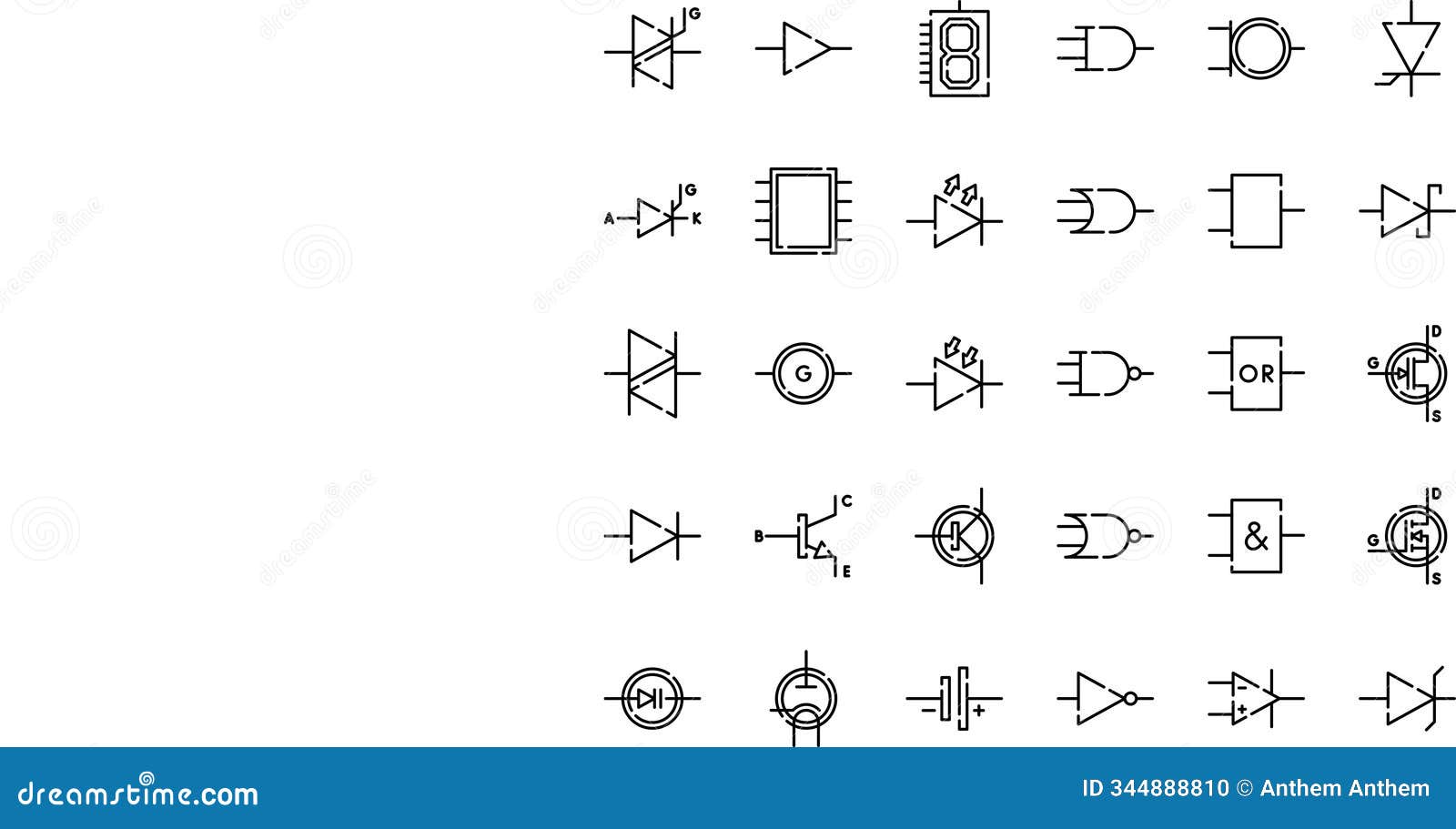 Active Component Symbols Icons High-Quality Vector Icons Collection ...