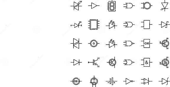 Active Component Symbols Icons High-Quality Vector Icons Collection ...
