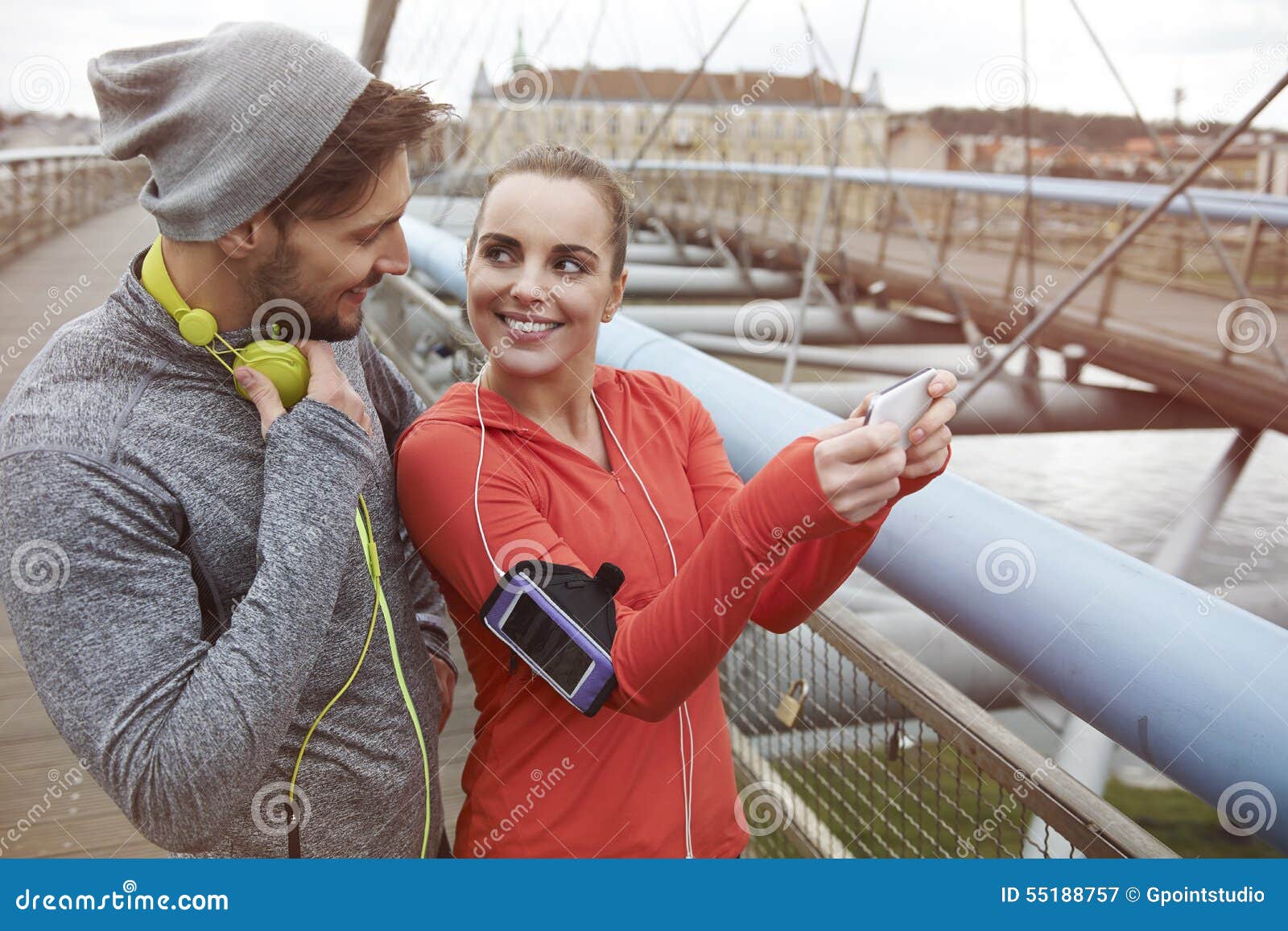 Active couple stock image. Image of exercising, athlete - 55188757
