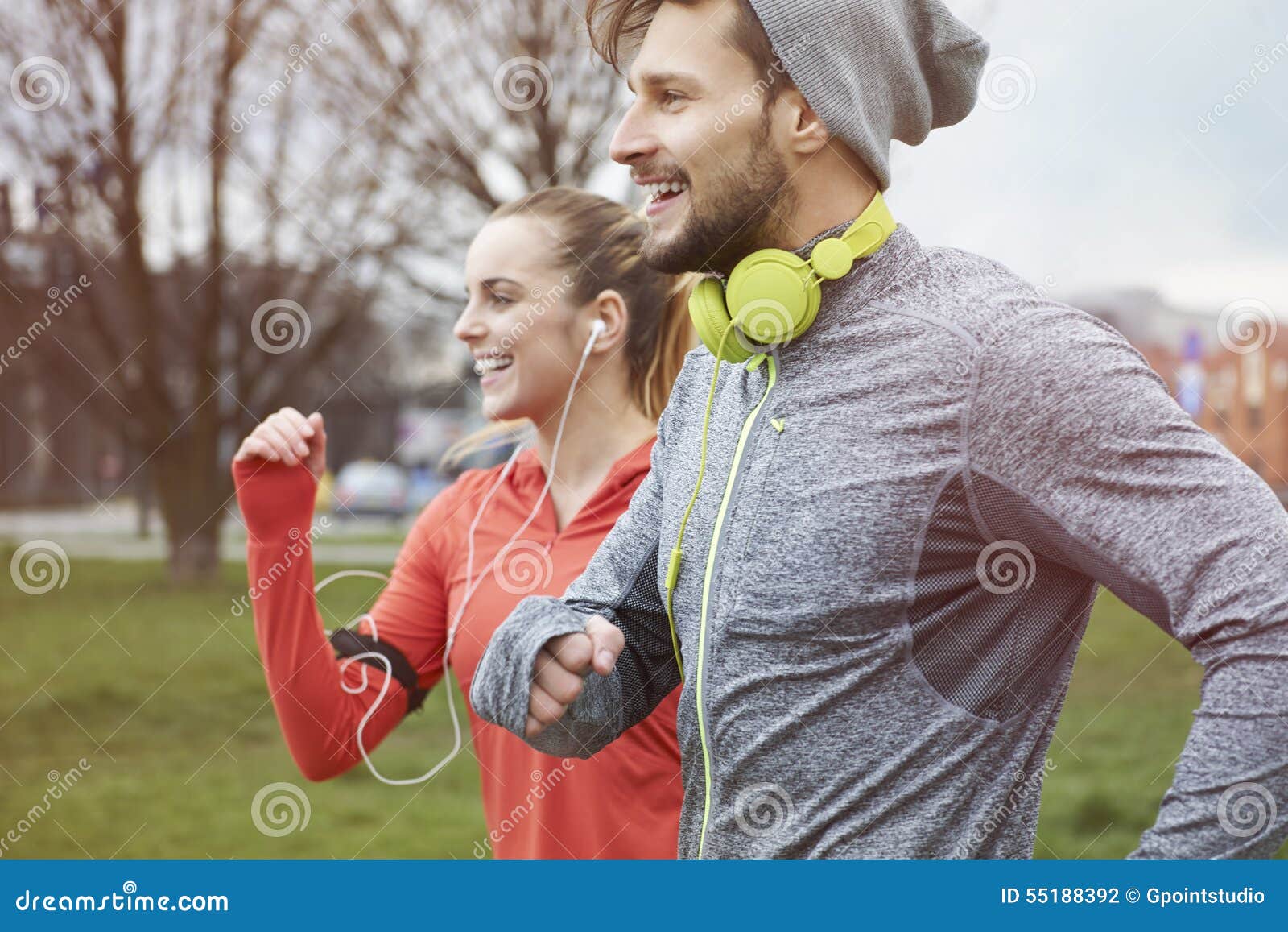 Active couple stock photo. Image of positive, muscular - 55188392