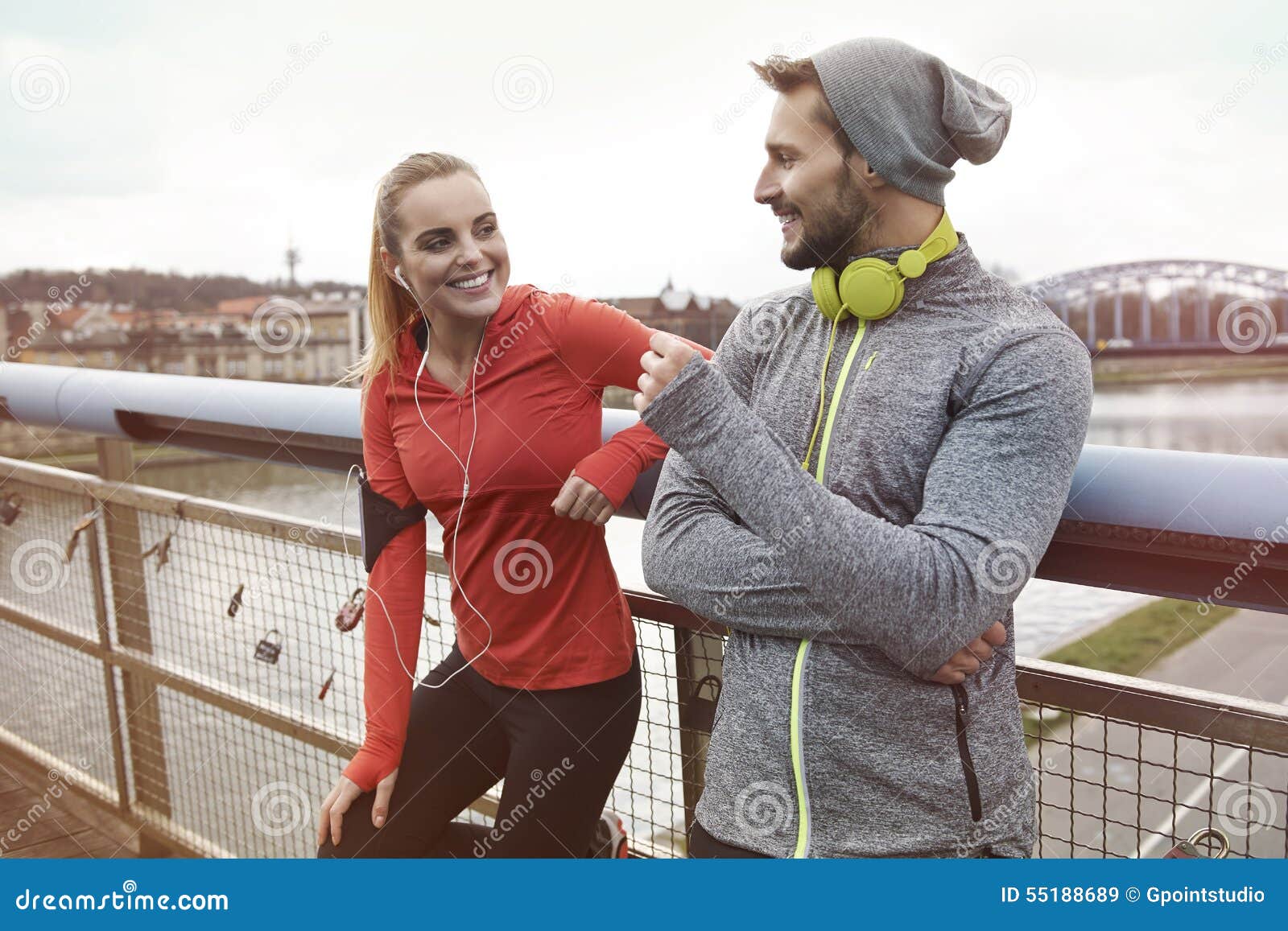 Active couple stock image. Image of exercising, jogging - 55188689