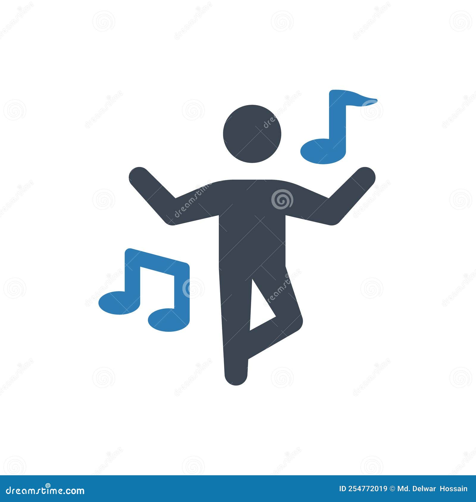 Active dance icon stock vector. Illustration of ballet - 254772019