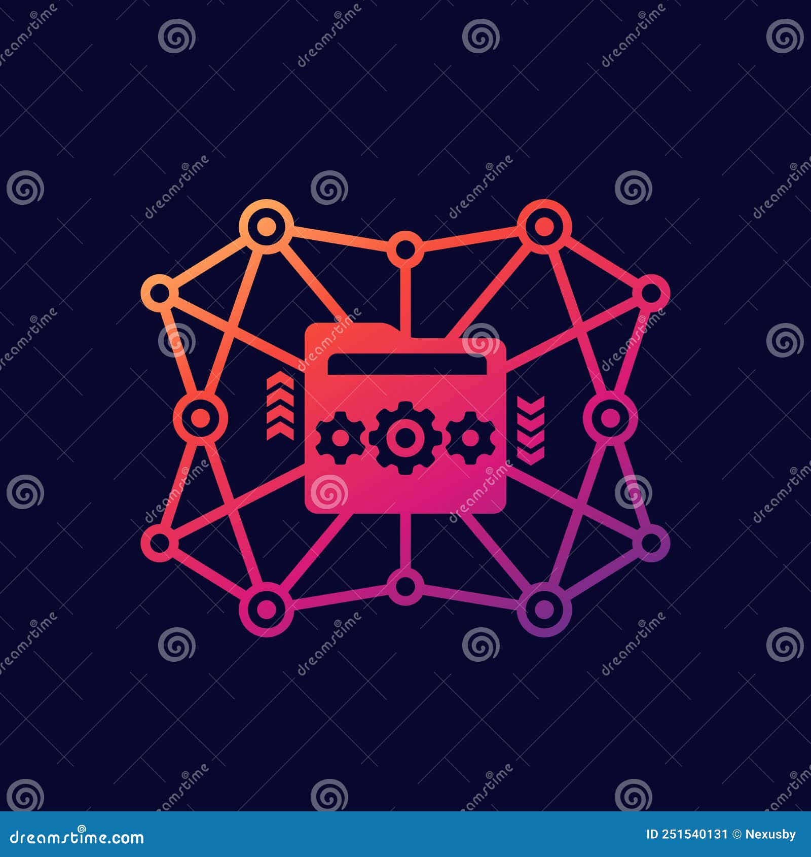 Active Directory, Folder Icon for Web Stock Vector - Illustration of ...