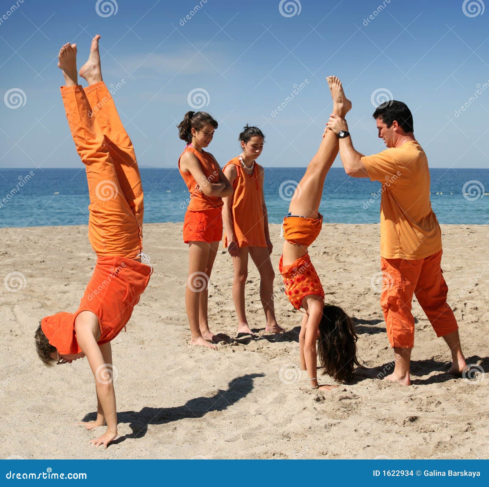Active family stock photo. Image of playing, active, sand - 1622934