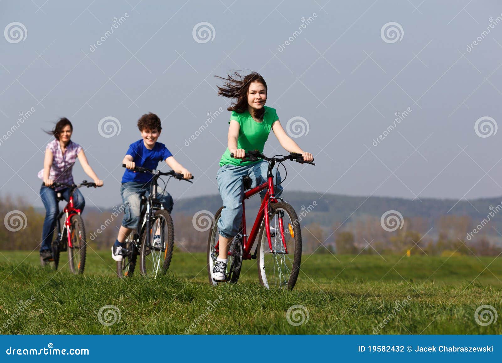 Active family stock photo. Image of child, horizontal - 19582432