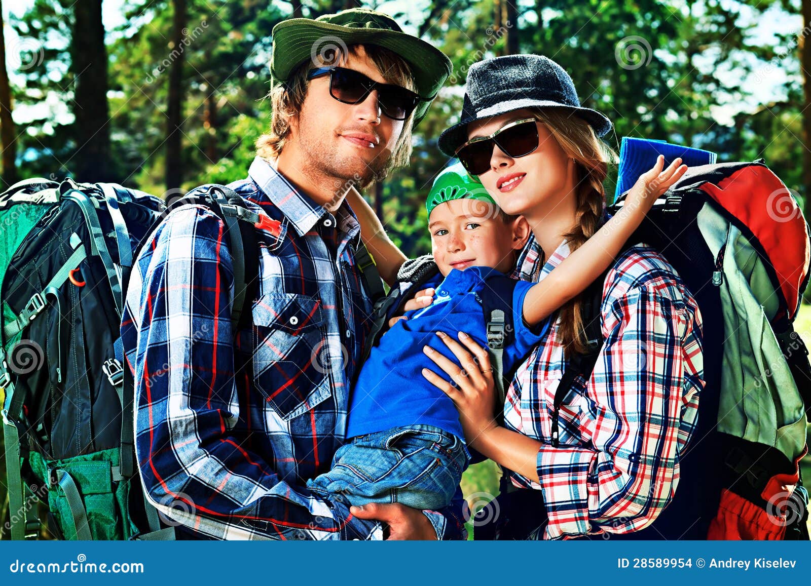 Active family stock photo. Image of forest, active, journey - 28589954