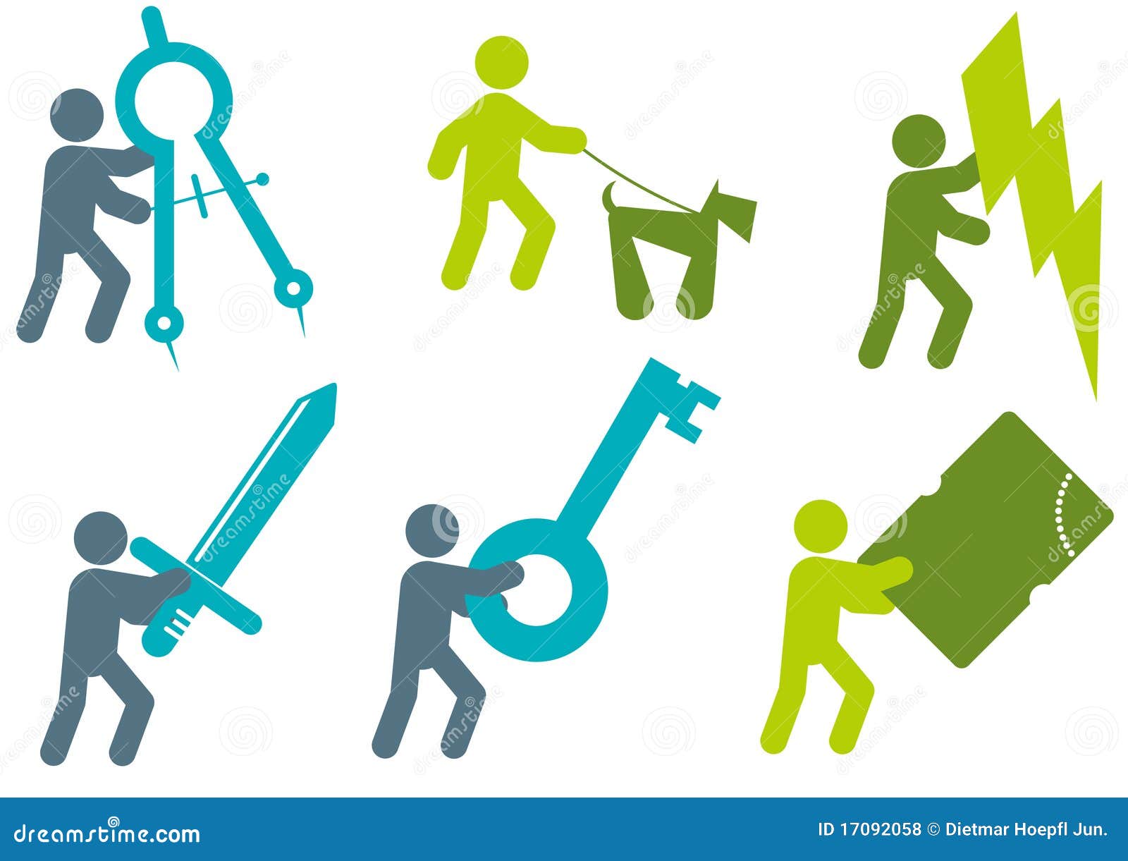 Active Figures Illustration Stock Vector - Illustration of icon ...
