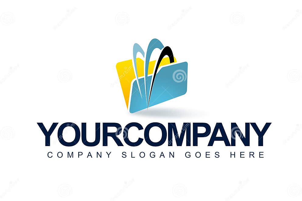 Active Folder Logo stock illustration. Illustration of icons - 27438432